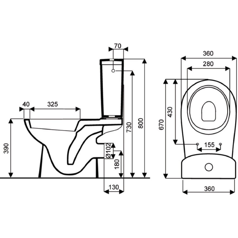 Pack W.C. complet Alterna Concerto 2 livré, posé en 48H
